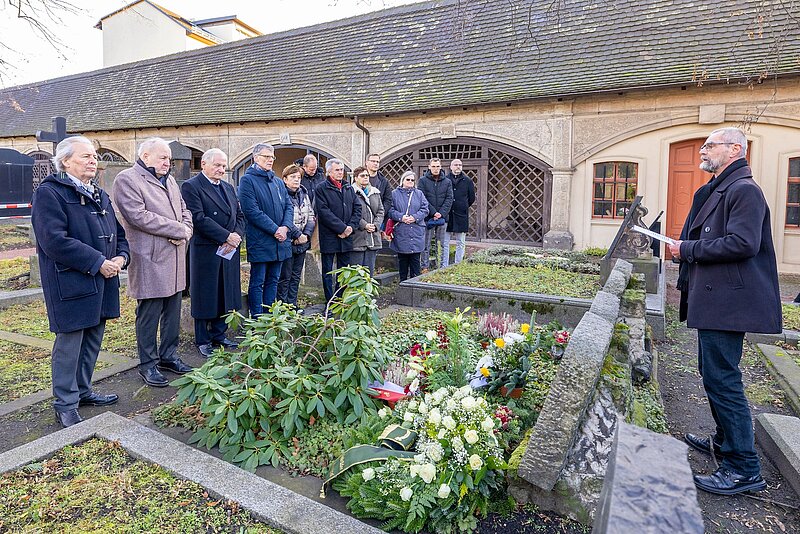 Gedenken an Carl Wentzel auf dem Stadtgottesacker: Halle (Saale ...