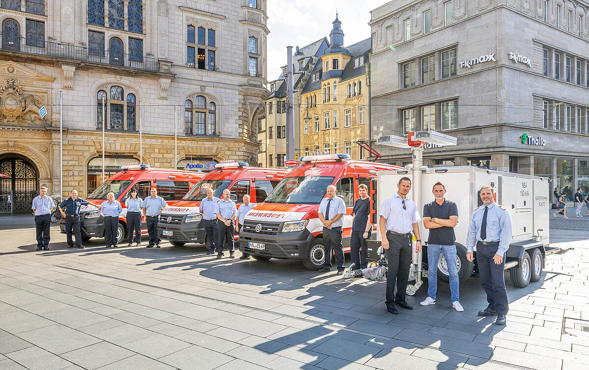 Stadt stellt am Stadthaus neue Technik für den Katastrophenschutz vor ...